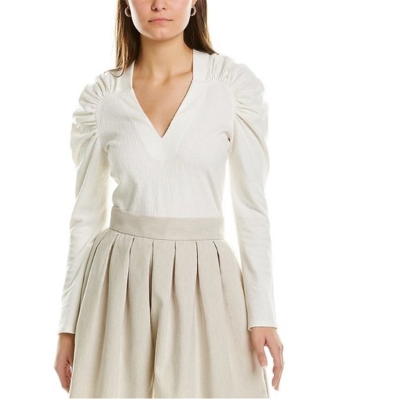 Rebecca Taylor | Tops | Rebecca Taylor Long Sleeve Cotton Pop Blouse ...